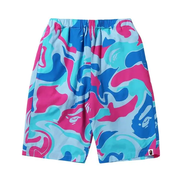 A BATHING APE Marble Camo Shorts