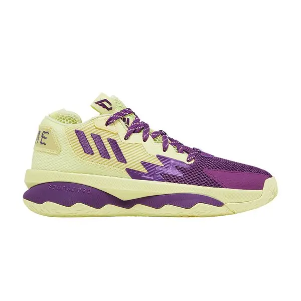 Adidas Dame 8 J Athletic Sneakers - Yellow