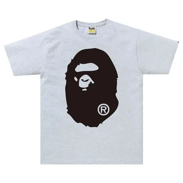 A BATHING APE Bicolor Big Ape Head Tee - Grey