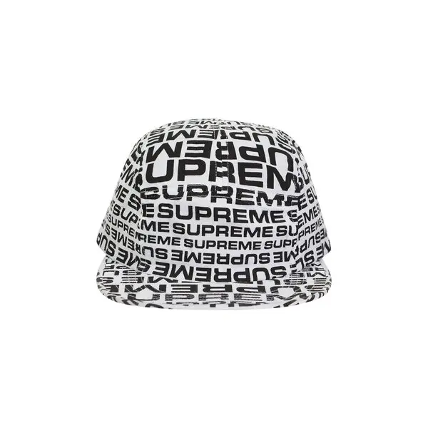 Supreme Repeater Camp Cap - White