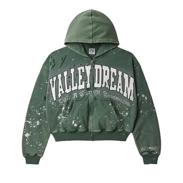 VALE FOREVER Paint Zip Up Hoodie