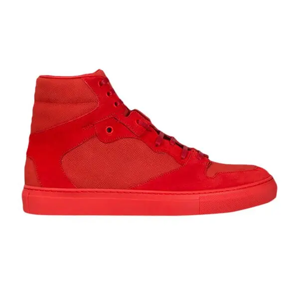 Balenciaga Monochrome Nubuck High-top - Red