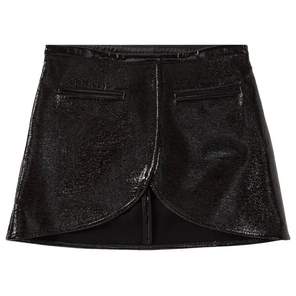 COURREGES Ellipse Vinyl Mini Skirt
