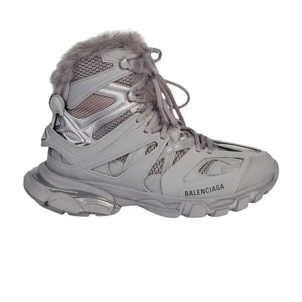 Balenciaga Track Hike High 'faux Fur - Grey