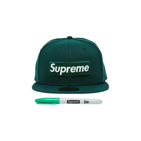 Supreme Sharpie Box Logo New Era Cap - Green