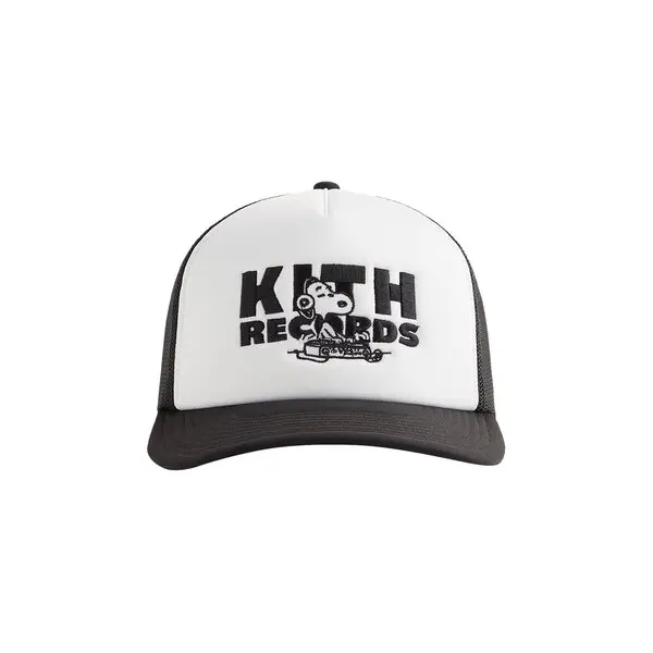 Kith For Peanuts Records Nolan Poly Foam Trucker Cap - Black