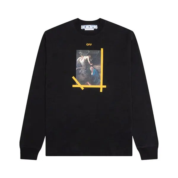 Off-White Arrow Caravaggio Ann Skate Long-sleeve Tee - Black
