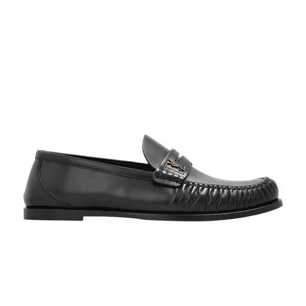 Saint Laurent Le Loafer Penny Slippers - Black