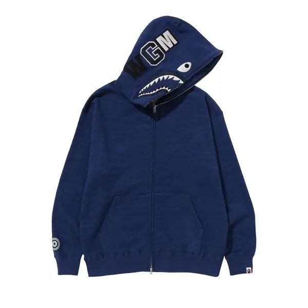 A BATHING APE Shark Full Zip Hoodie - Blue