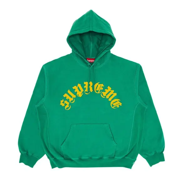 Supreme Printed Arc Hooded Sweatshirt - Green | Editorialist