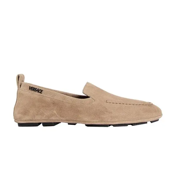 Versace Villa Driver Loafers - Tan