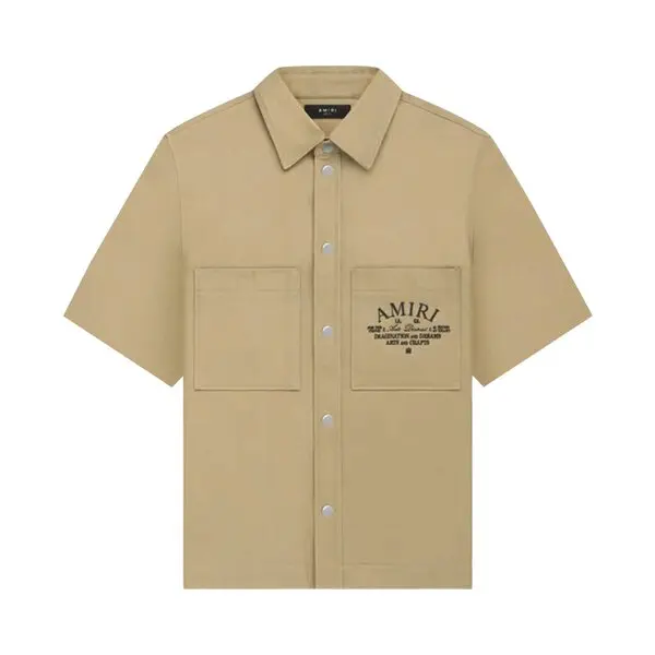 Amiri Arts District Camp Shirt - Tan