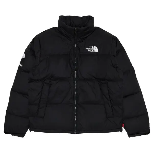 Supreme X The North Face Split Nuptse Down Jacket In Black
