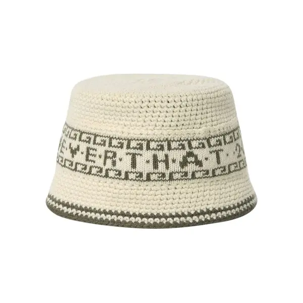 THISISNEVERTHAT Crochet Bucket Hat - White