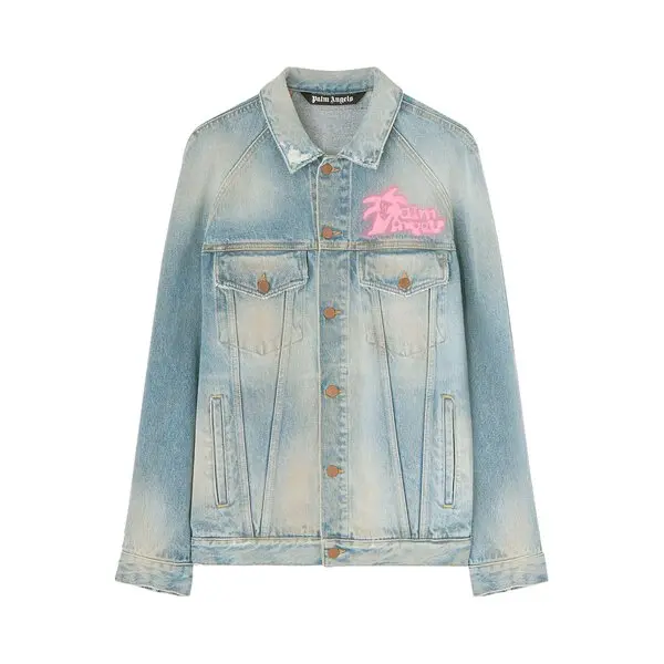 Palm Angels Spray Hunter Denim Jacket