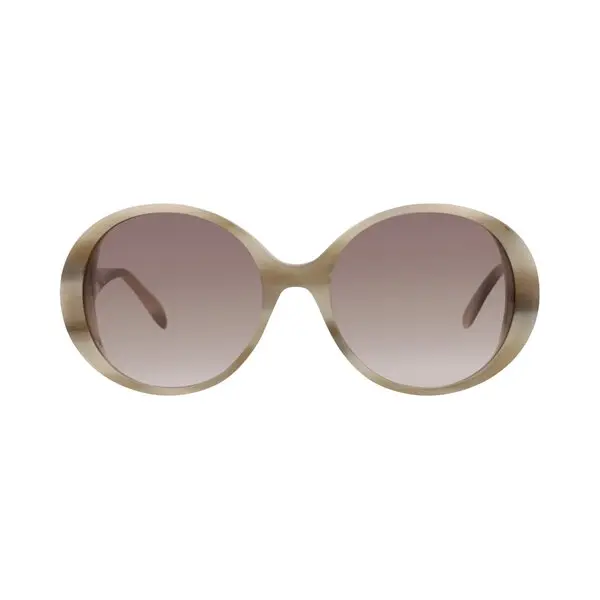 Alexander McQueen Round Frame Sunglasses - Cream