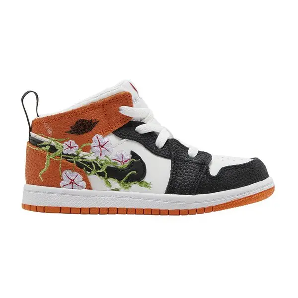 JORDAN 1 Mid Td 'floral - Orange