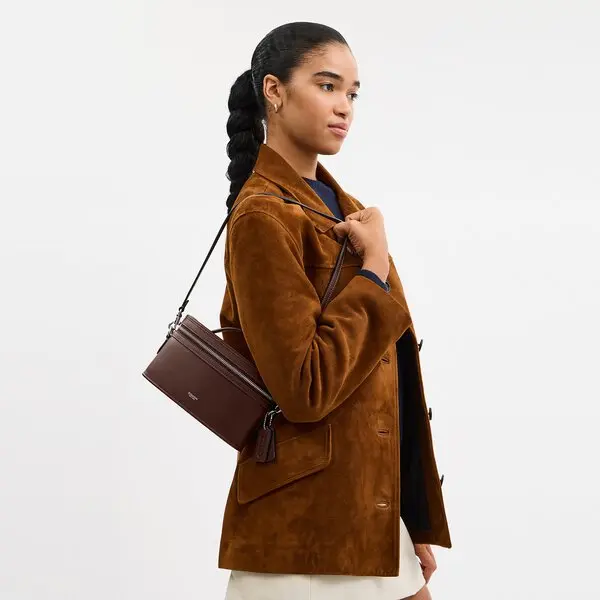 COACH Trail Bag - Silver/maple