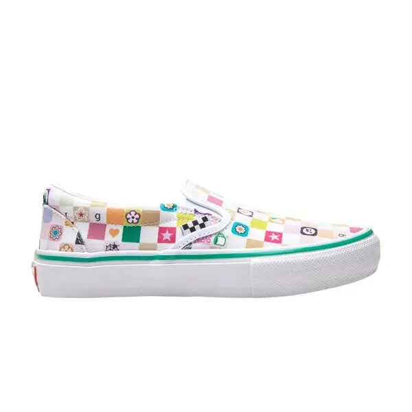 VANS Frog X Skate Slip-on Ltd 'checker White - Multicolor
