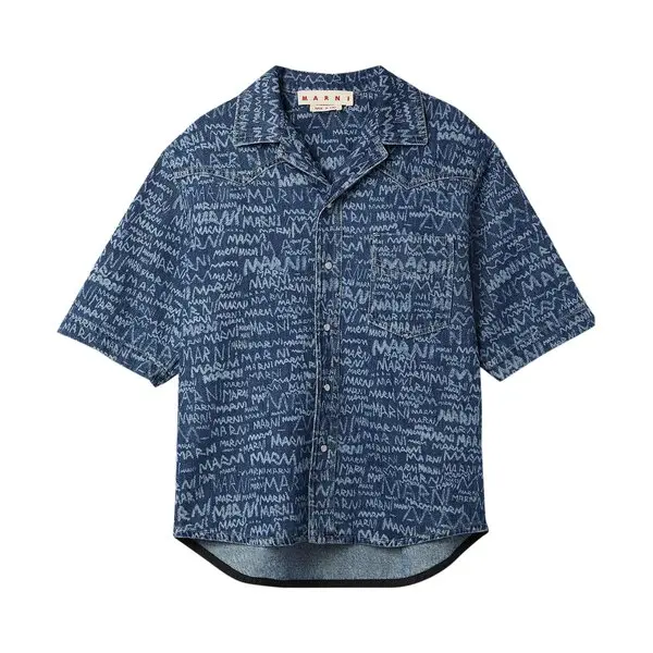Marni Pencil Logo Western Shirt