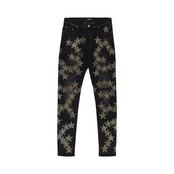 Amiri Chemist Camo Skinny Jeans - Black