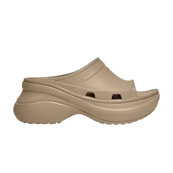 Balenciaga Crocs X Pool Slide Sandal - Brown