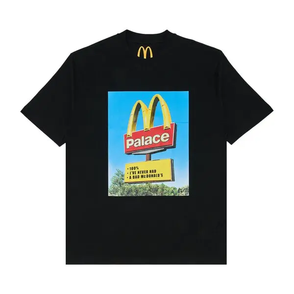 PALACE X Mcdonald's Sign T-shirt - Black