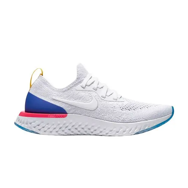 Nike Epic React Flyknit Og Sneakers In White Editorialist