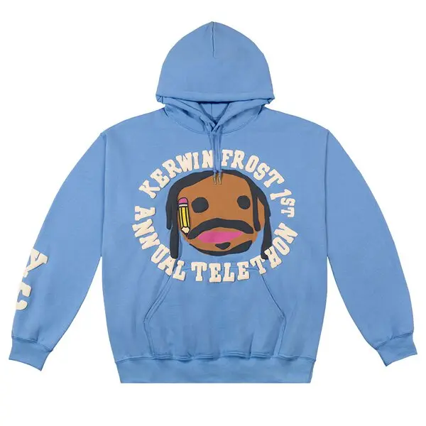 CACTUS PLANT FLEA MARKET X Kerwin Frost Telethon Hoodie - Blue