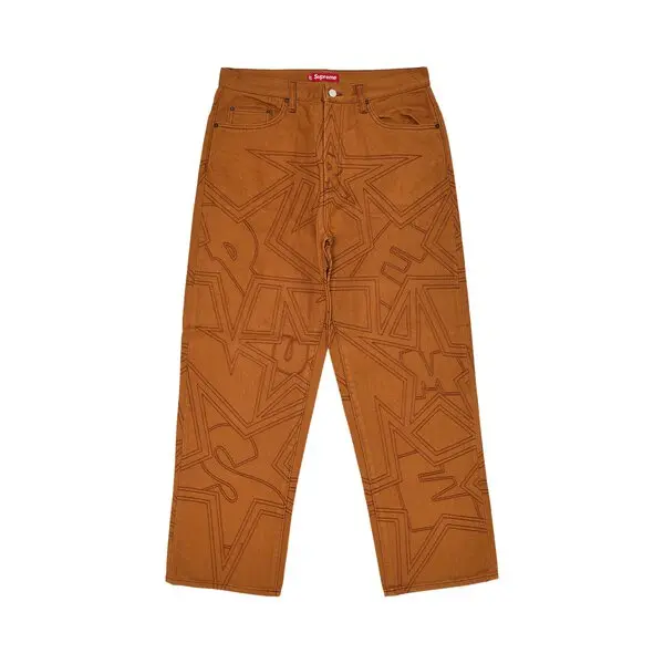 Supreme Stars Topstitch Baggy Jean
