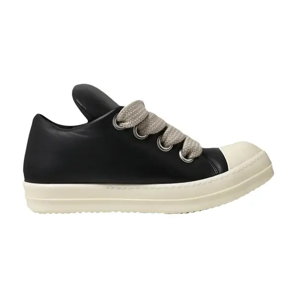 Rick Owens Hollywood Jumbo Laced Low Top Sneakers - Black
