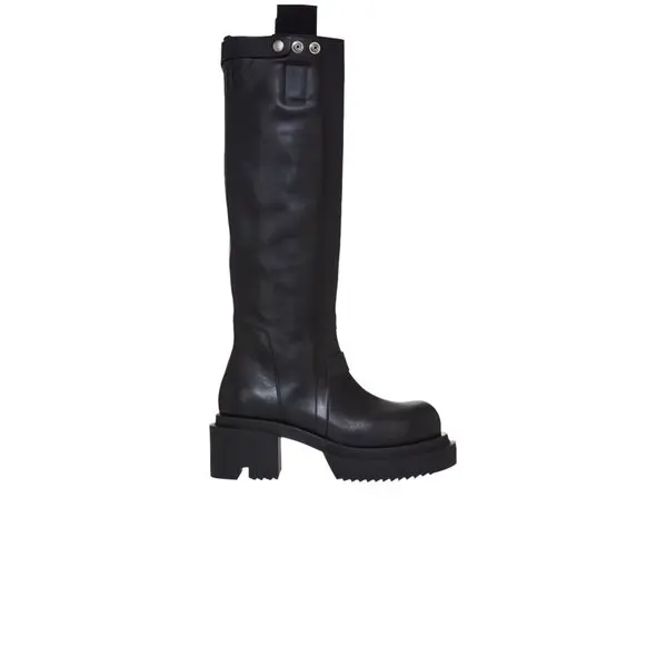 Rick Owens Porterville Knee Boots - Black