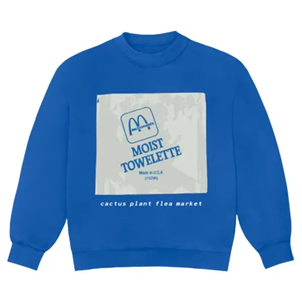 CACTUS PLANT FLEA MARKET X Mcdonald's Crewneck - Blue