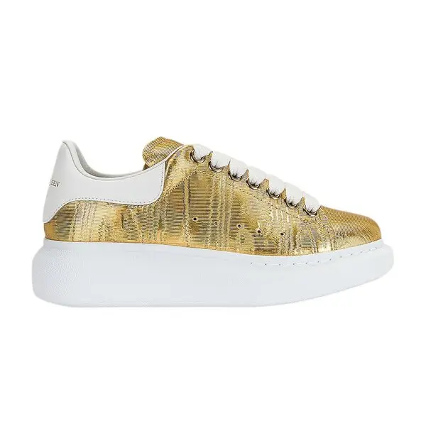Alexander McQueen Oversized Lacquered Moiré Sneaker