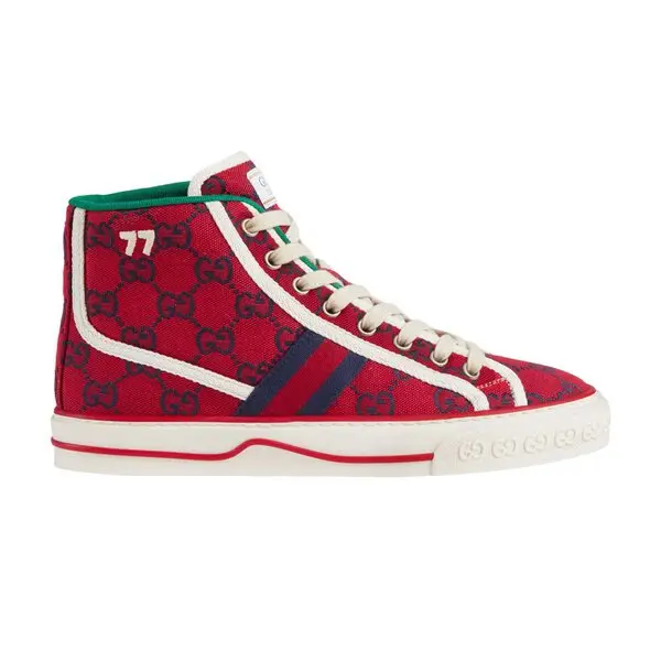 Gucci Tennis 1977 High-top Sneaker - Red