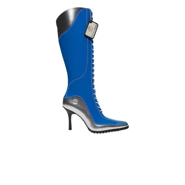 Timberland Veneda Carter X 14 Inch Lace-up Zip Boot - Blue
