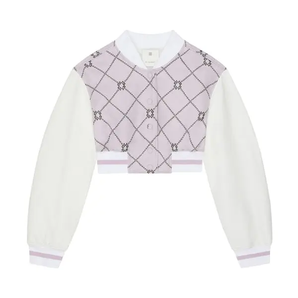 Givenchy Checked Varsity Jacket - Grey