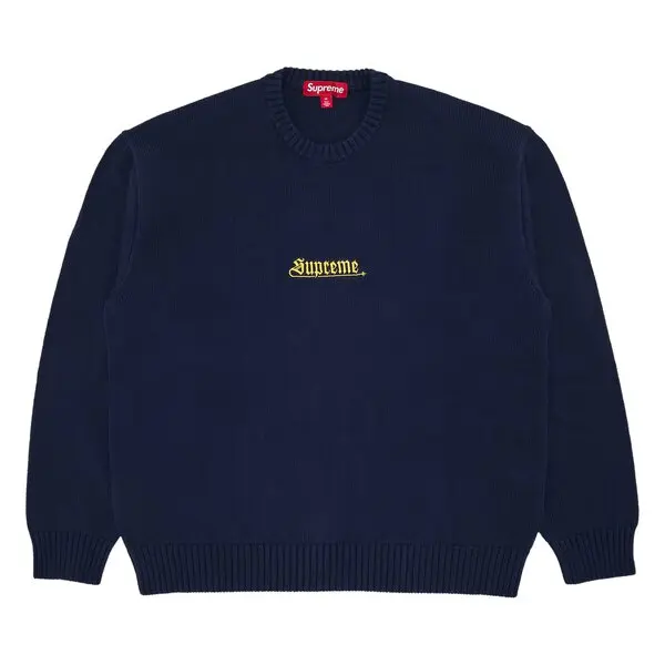 Supreme Old English Crewneck Sweater - Blue