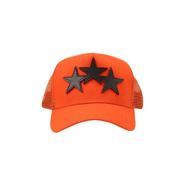 Amiri Three Star Trucker Hat - Orange