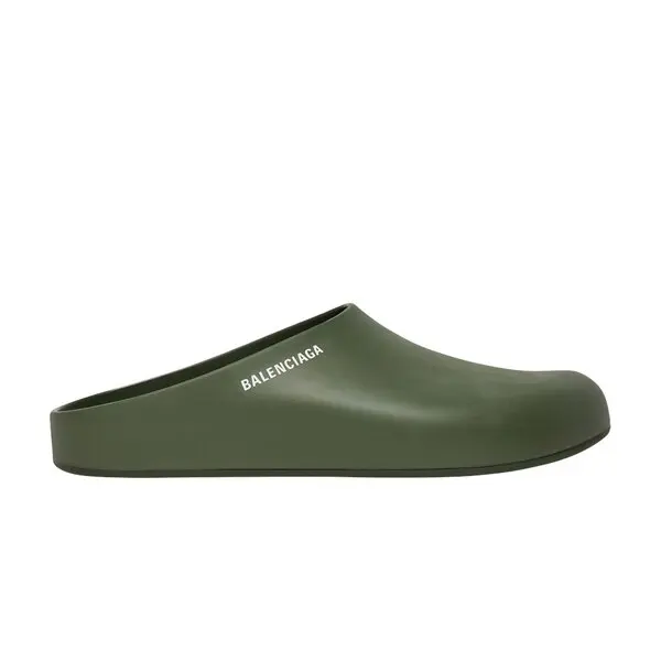 Balenciaga Pool Closed Slides - Green