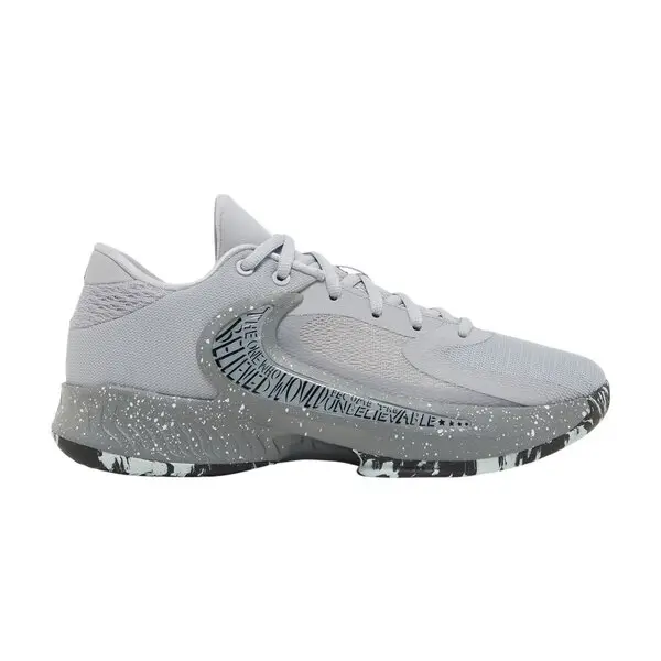 Nike Zoom Freak 4 Gs Etched In Stone Sneakers - Grey