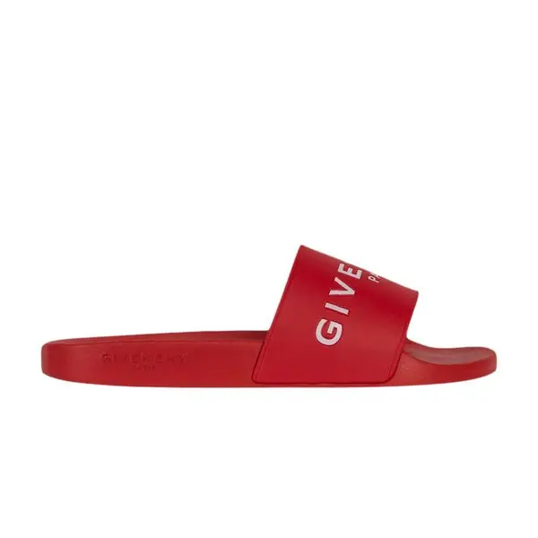 Givenchy Logo Pool Slide - Red
