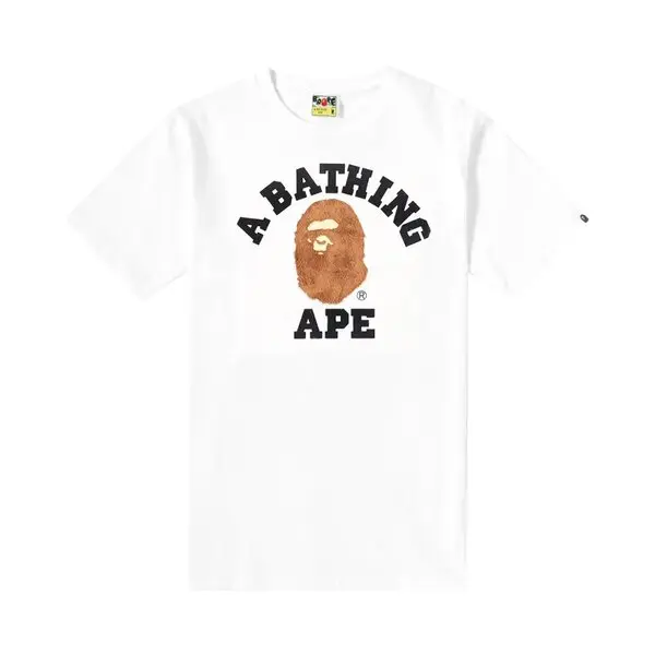 A BATHING APE Boa College Tee - White