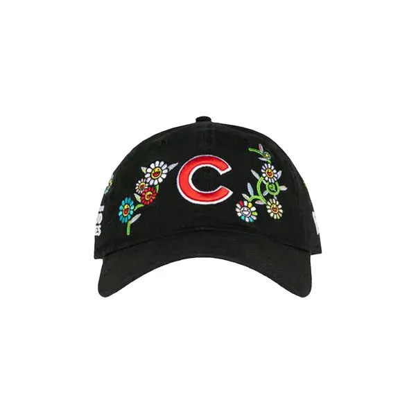 New Era X Takashi Murakami Cubs 9twenty Strapback Hat - Black