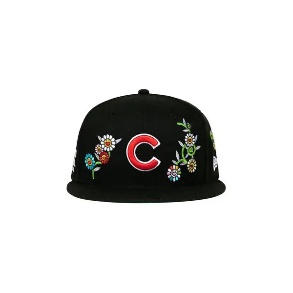 New Era X Takashi Murakami Cubs 59fifty Fitted Hat - Black
