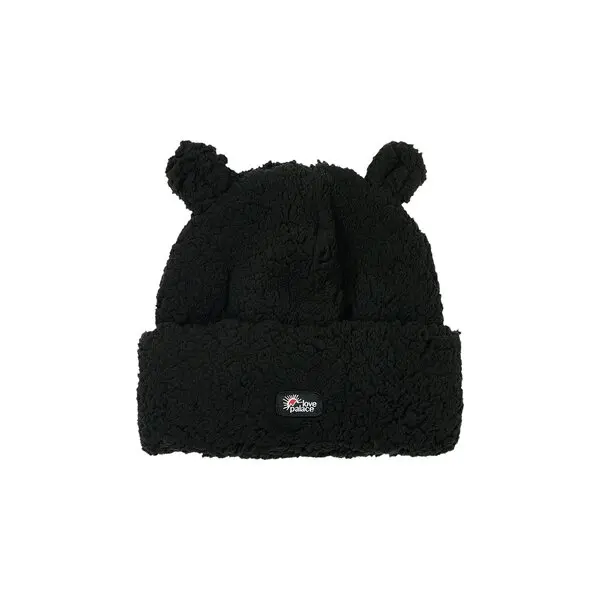 PALACE Love Fuzzy Ears Beanie - Black