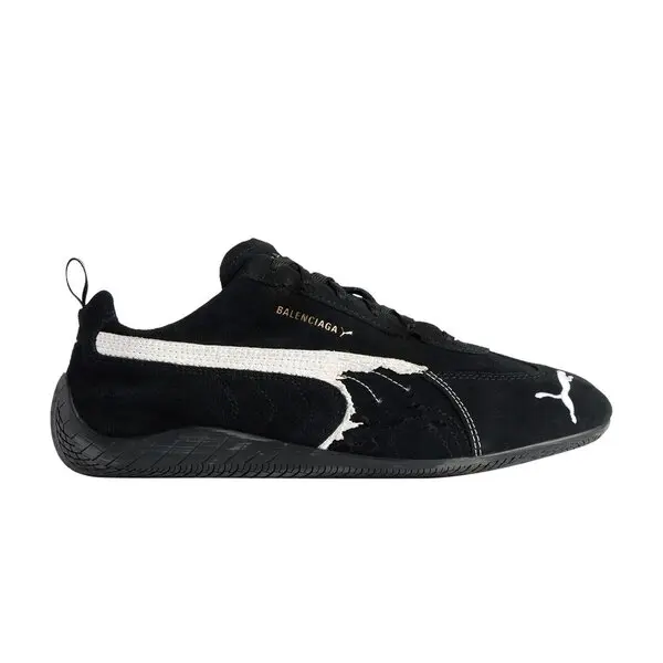 Balenciaga X Puma Speedcat Suede Sneakers - Black