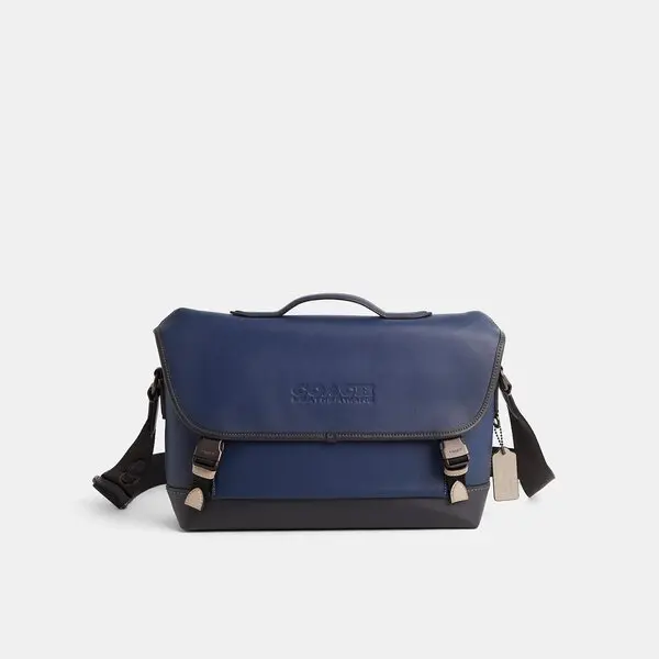 Coach League Bike Bag - Black Copper/deep Blue Multi