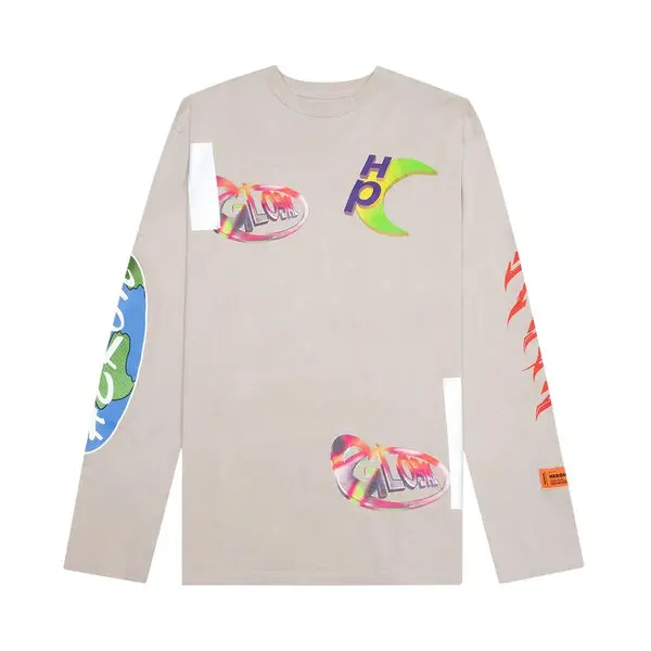 Heron Preston Global Collage Long-sleeve Tee