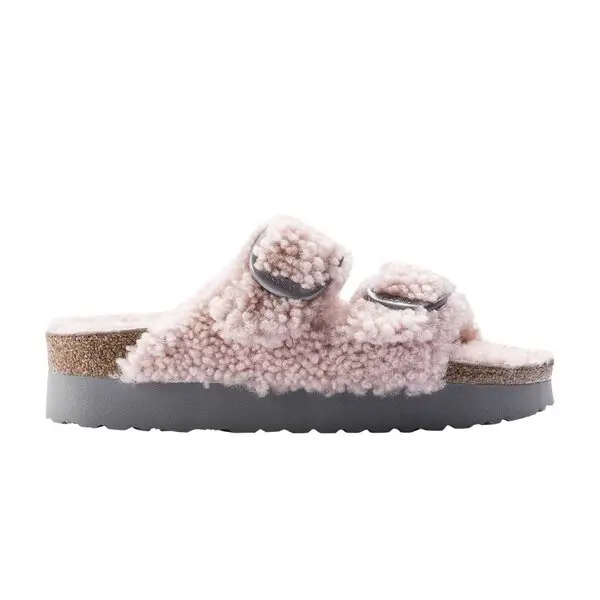 BIRKENSTOCK Arizona Big Buckle Shearling Narrow 'teddy Crystal Rose